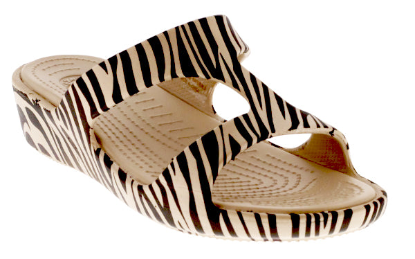 WEDGE - ZEBRA TAN – Dawgs Footwear Australia